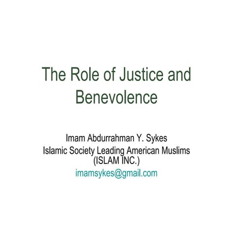 The role of benevolence | PPT