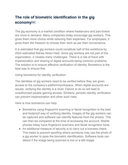 Role of Biometrics in CIVIL ID - Bahaa Abdul Hadi.pdf