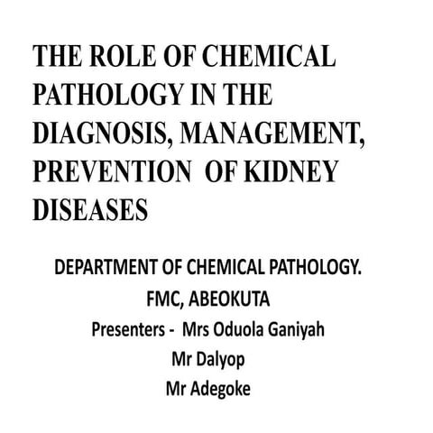 THE ROLE OF CHEMICAL PATHOLOGY.pptx