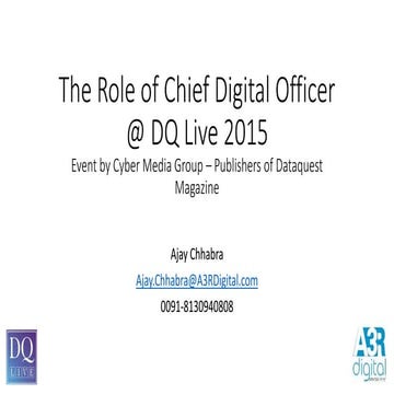 The role of chief digital officer | PPTX