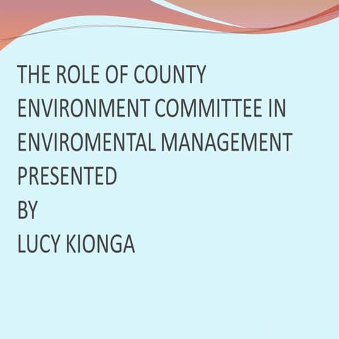 THE ROLE OF COUNTY ENVIRONMENT COMMITTEE.ppt