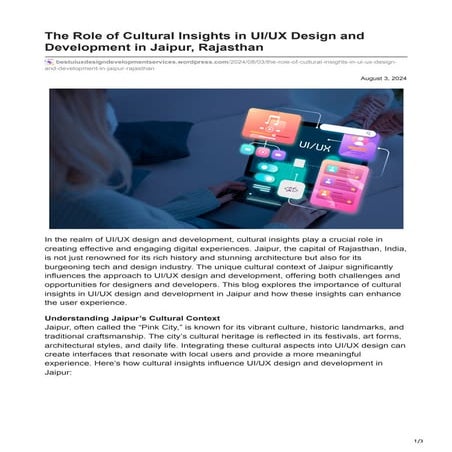 Cultural Sensitivity in UI/UX Design: A Global Perspective for 2025 | DOCX