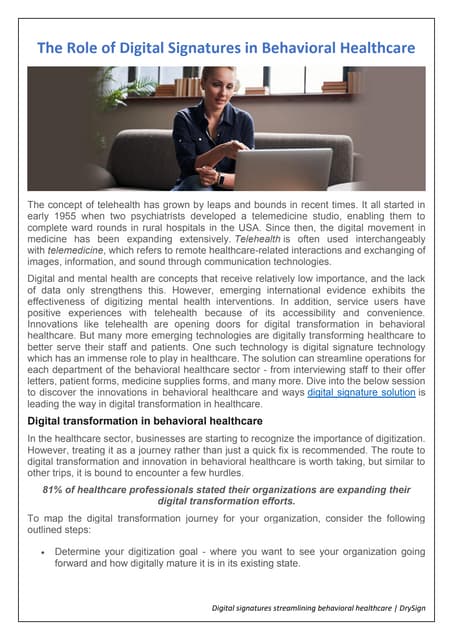 The Advantages & Challenges of Digitizing Healthcare | PDF