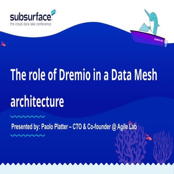 The role of Dremio in a data mesh architecture | PPTX | Cloud Computing ...