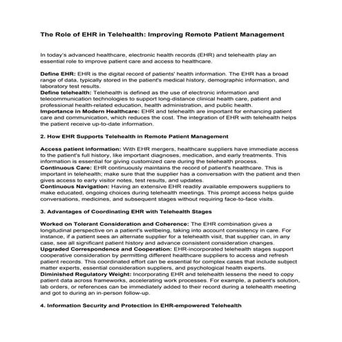 The Role of EHR in Telehealth_ Improving Remote Patient Management 1.docx
