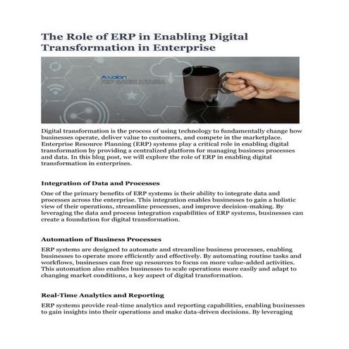 The Role of ERP in Enabling Digital Transformation in Enterprise.pdf