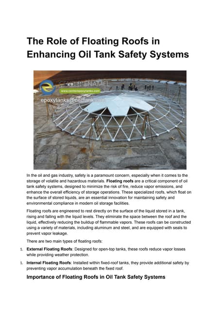 The Ultimate Guide to External Floating Roofs for Oil Storage Tanks.docx