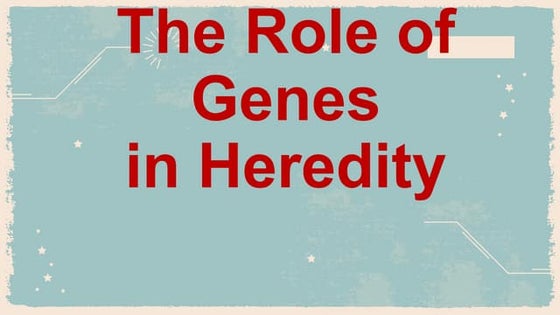 Heredity Trait Inheritance and Variation Educational Presentation in ...