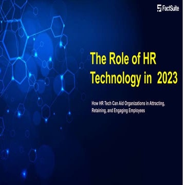 The Role of HR Technology in 2023 | PPTX