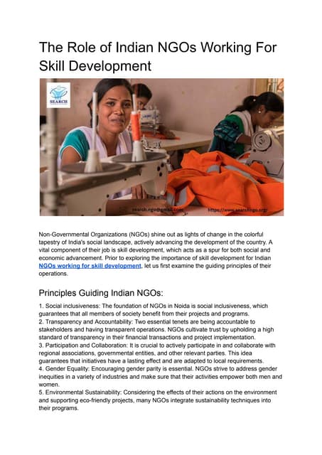 NGOs in India Catalysts for Social Change.pptx