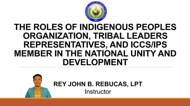 RA 8371 THE REPUBLIC ACT OF INDIGENOUS PEOPLE | PPTX