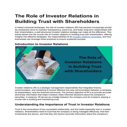 The Role of Investor Relations in Building Trust with Shareholders.pdf