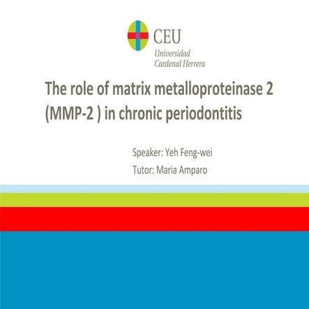 The role of matrix metalloproteinase 2 | PPT