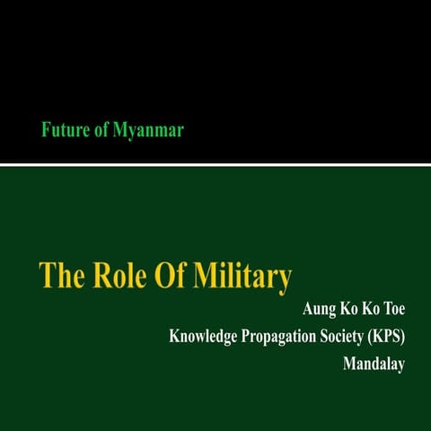 The role of military | PPTX