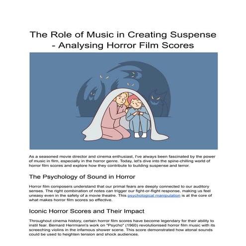 The Role of Music in Creating Suspense - Analysing Horror Film Scores | PDF