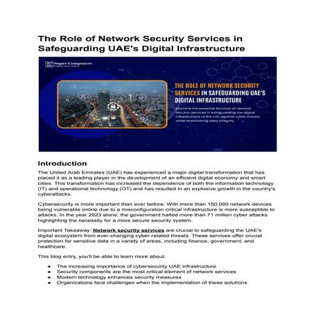 Safeguarding Uaes Digital Infrastructure Network Security Pdf