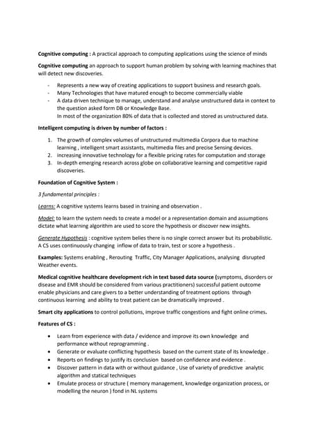 Cognitive modeling | PPT