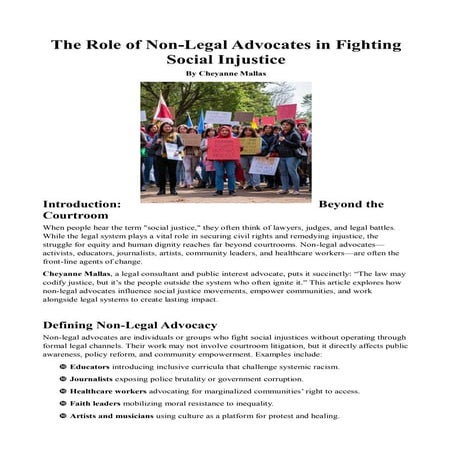 The Role of Non-Legal Advocates in Fighting Social Injustice.pdf