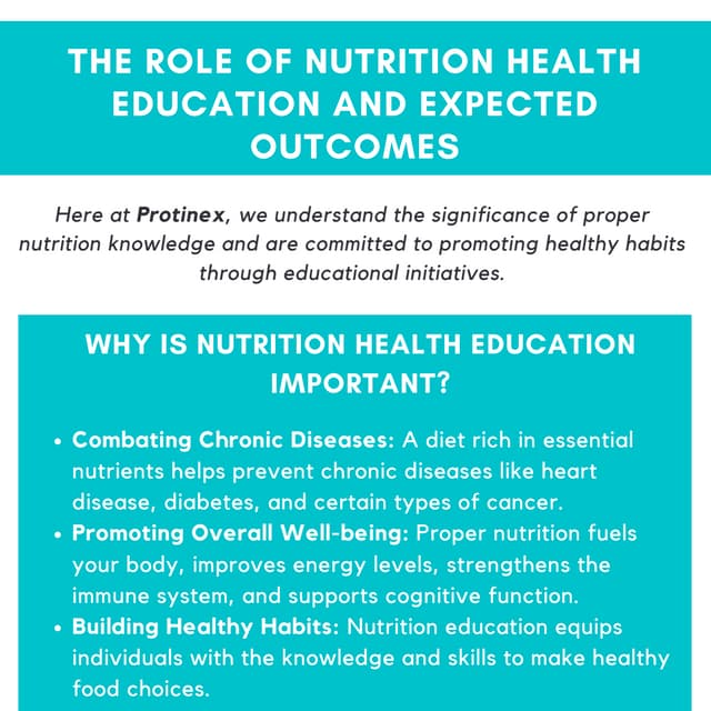 The Role of Nutrition Health Education and Expected Outcomes | PDF