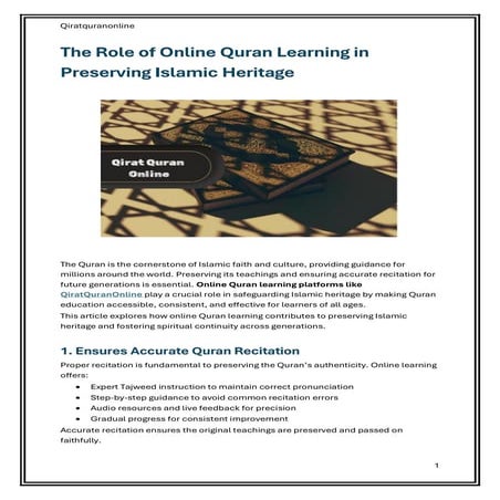 The Role of Online Quran Learning in Preserving Islamic Heritage.pdf