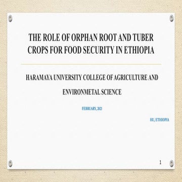 THE ROLE OF ORPHAN ROOT AND TUBER CROPS.pptx