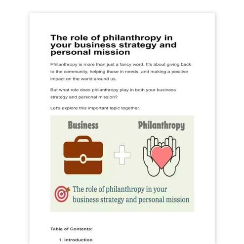 The role of philanthropy in your business strategy and personal mission.pdf