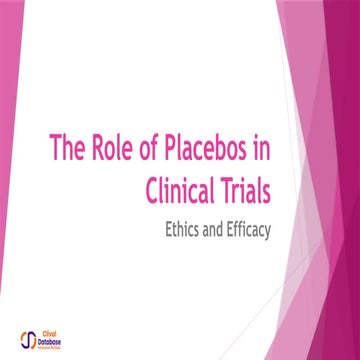 The Role of Placebos in Clinical Trials.pptx