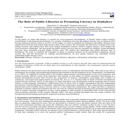 The role of library in educational development | PDF