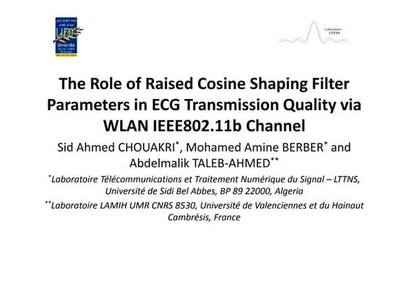 Lecture Notes: EEEC6440315 Communication Systems - Inter Symbol ...