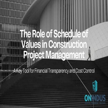 The Role of Schedule of Values in Construction Project Managemen.pdf