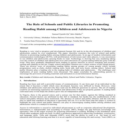 The role of library in educational development | PDF