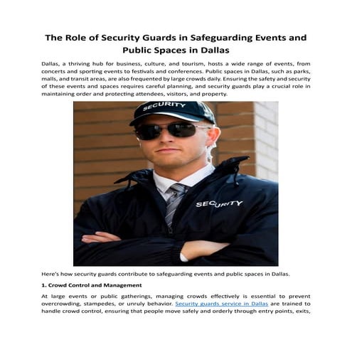 Understanding Static Security Guards: A Comprehensive Guide | PDF