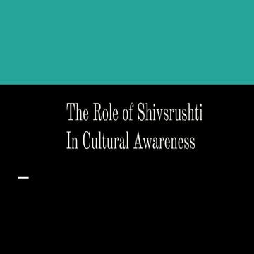The Role of Shivsrushti In Cultural Awareness | PDF