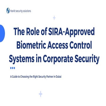 The Role of SIRA-Approved Biometric Access Control Systems in Corporate ...