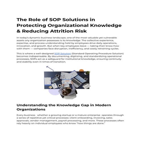 The Role of SOP Solutions in Protecting Organizational Knowledge & Reducing Attrition Risk (1).pdf