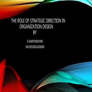 The role of strategic direction in | PPT