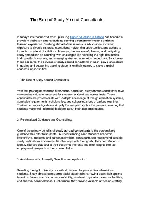 Foreign Education Consultants.pptx....... | PPTX