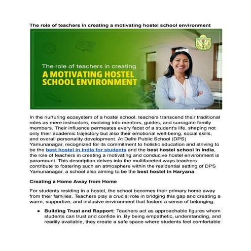 The role of teachers in creating a motivating hostel school environment.pdf