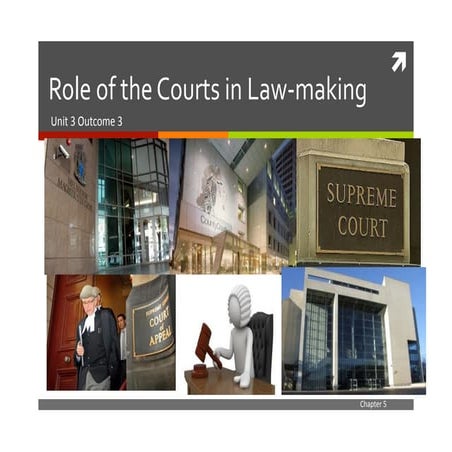 The role of the courts in law making | PDF