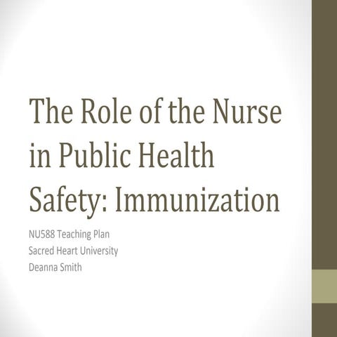 NATIONAL IMMUNIZATION PROGRAM Formerly EPI) | PPTX