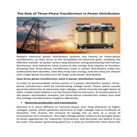 The Role Of Three-Phase Transformers In Power Distribution.pdf