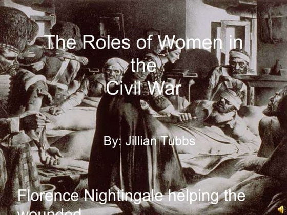 The role of woman in the civil war | PPT