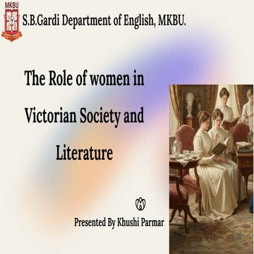 The Role of women in Victorian Society and Literature.pdf