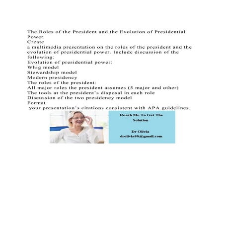 The Roles of the President and the Evolution of Presidential Power.docx