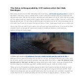 The Roles & Responsibility Of Freelance Dot Net Web Developer.docx