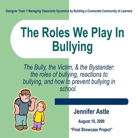 The Roles We Play In Bullying | PPT | Educational Assessment | Education