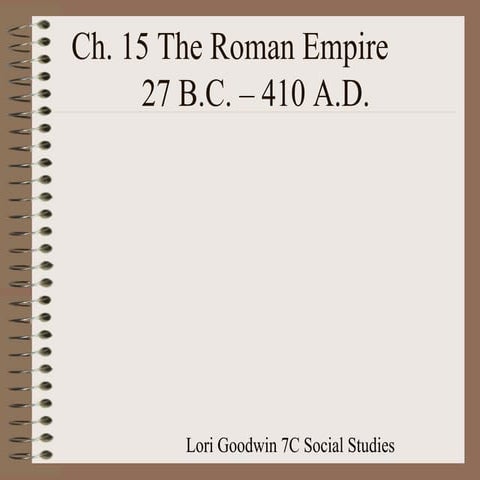 The roman empire (social studies) | PPT
