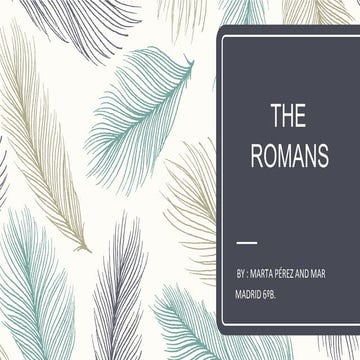 Romans Knowledge Organiser. Romans technology | PDF