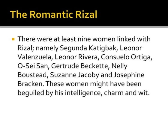Rizal's lover -Leonor Valenzuela and Leonor Rivera | PPTX | Wedding ...
