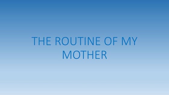 Daily Routine | PPT